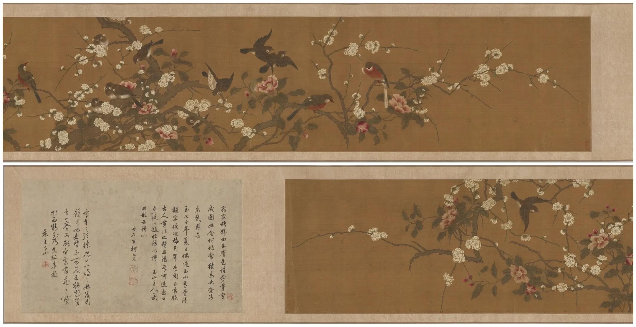 Appreciation of Xu Xi's paintings "Plum Blossom Kingfisher" and ...