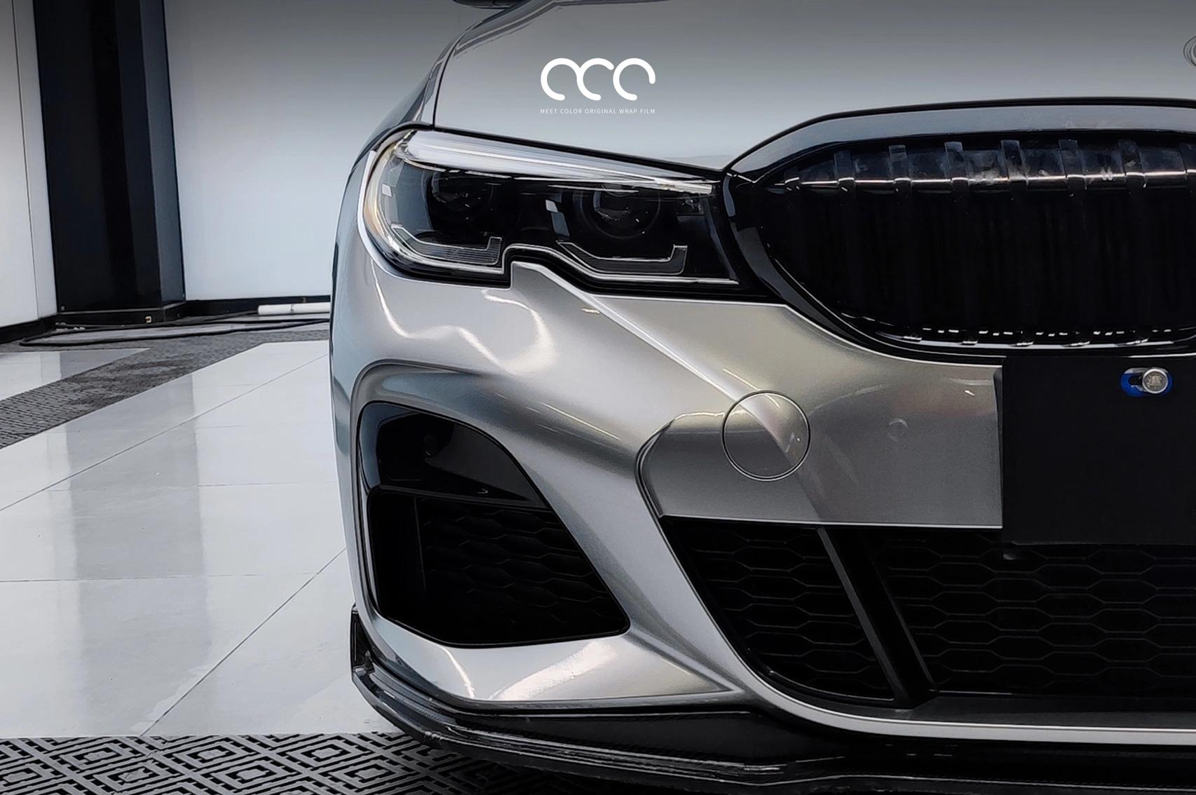 BMW car diffuse color film Porsche original color GT silver, metallic ...