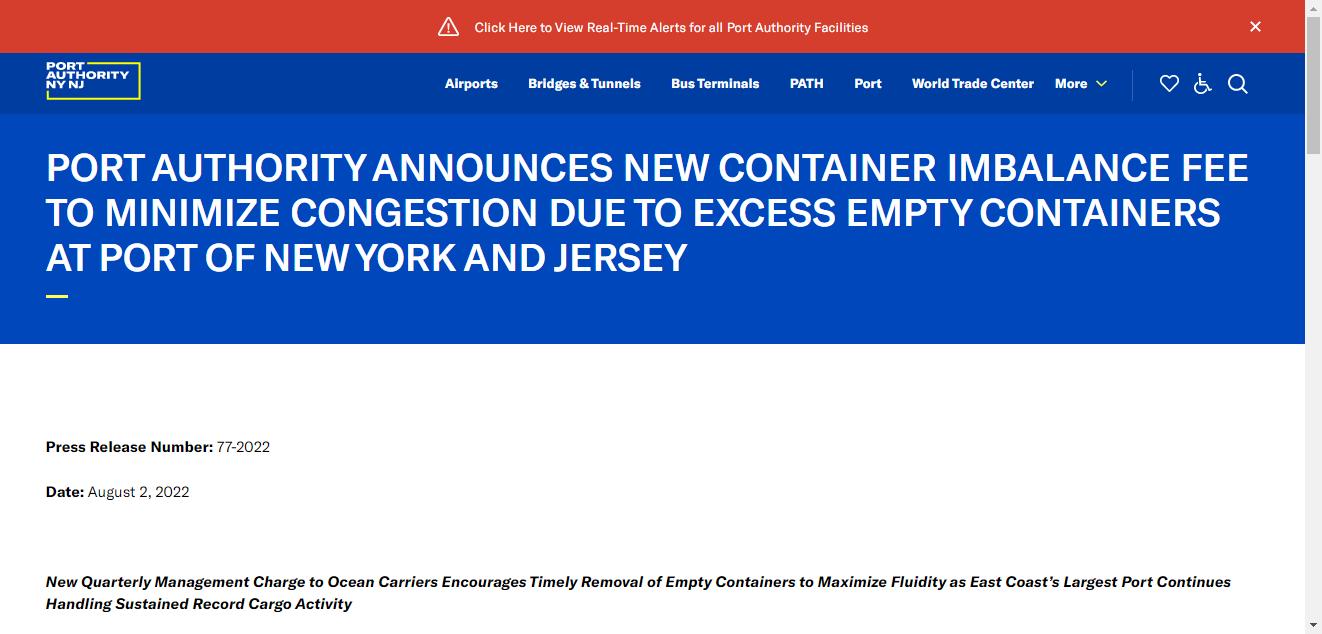 From September 1st, the largest port in the east of the United States ...