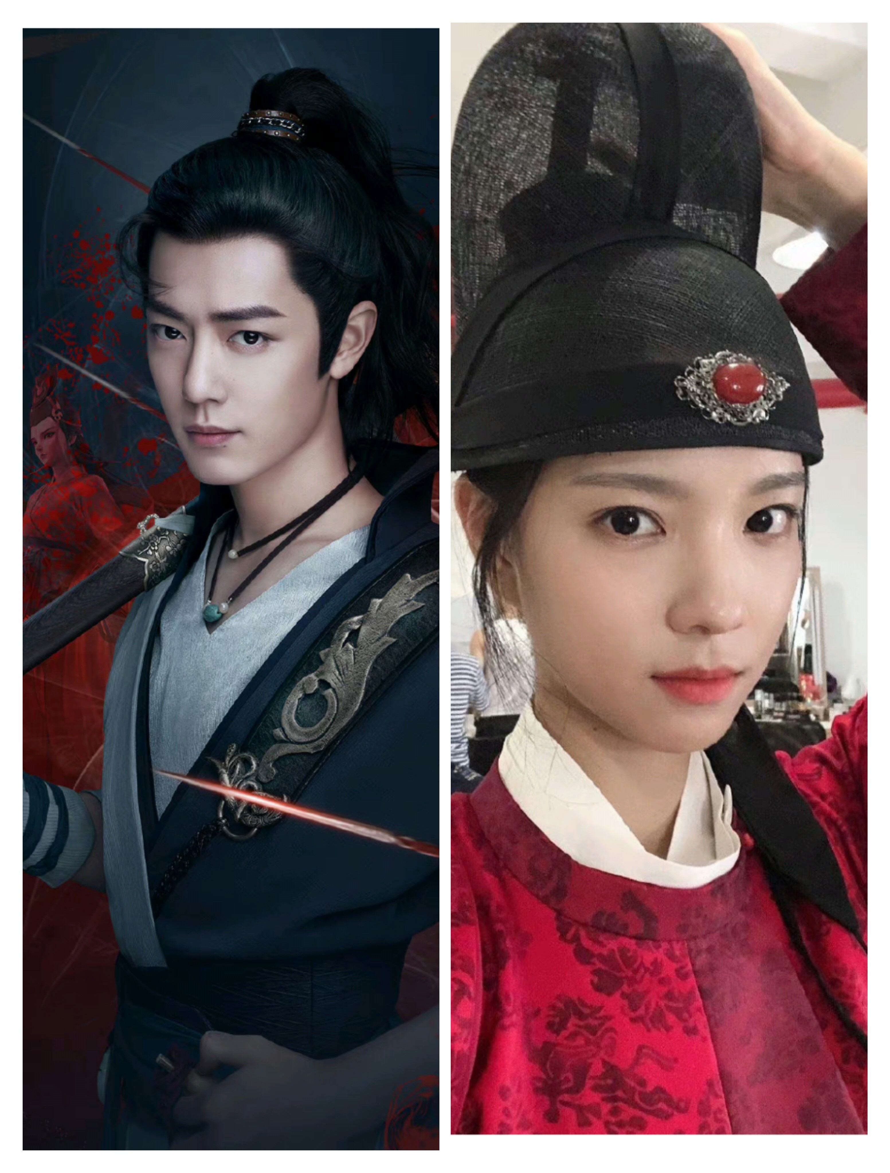 The official announcement of the hero and heroine of the movie Condor Shooting, Xiao Zhan and ...