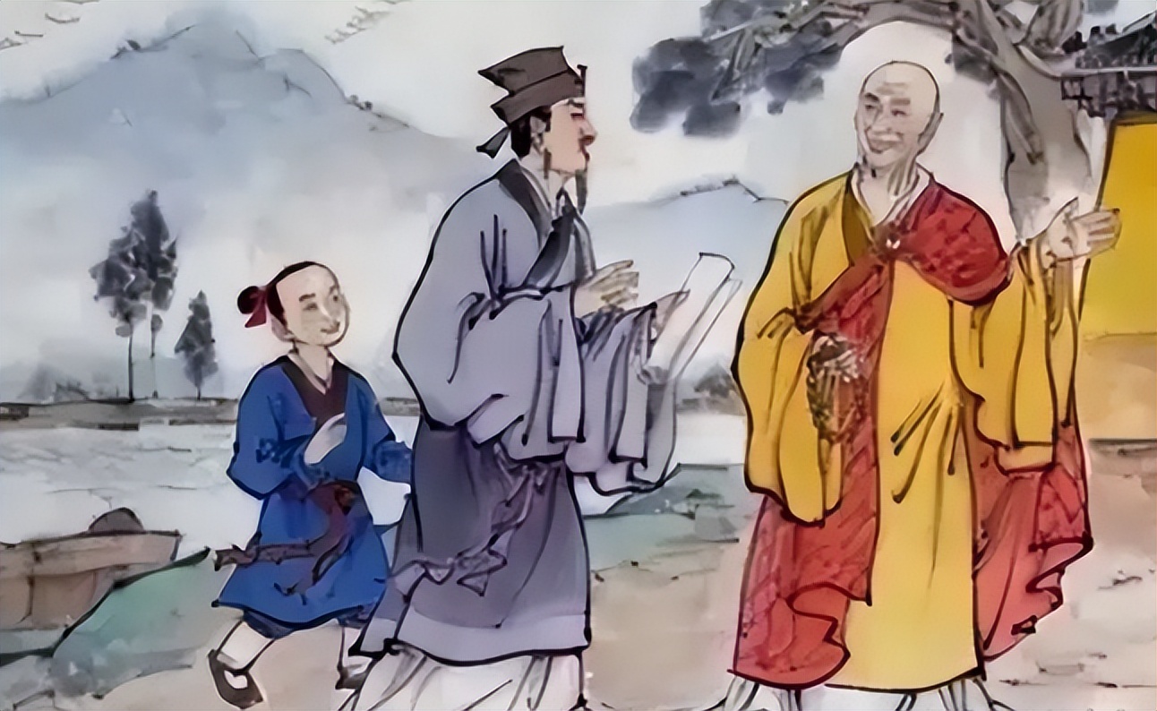 Su Shi entered the temple and shouted "Where is the bald donkey?", the ...