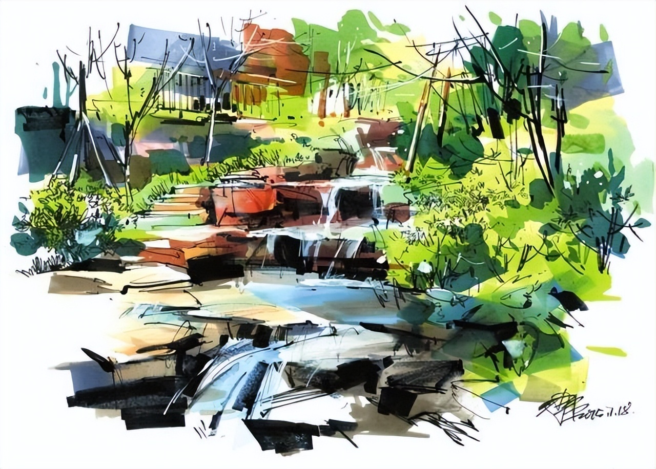 How to draw a landscape by hand?very detailed information - iNEWS