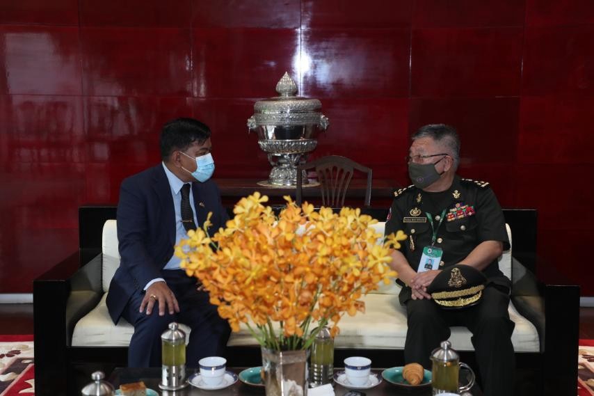 General Maung Maung Aye, Chief of the General Staff of the Myanmar Army ...