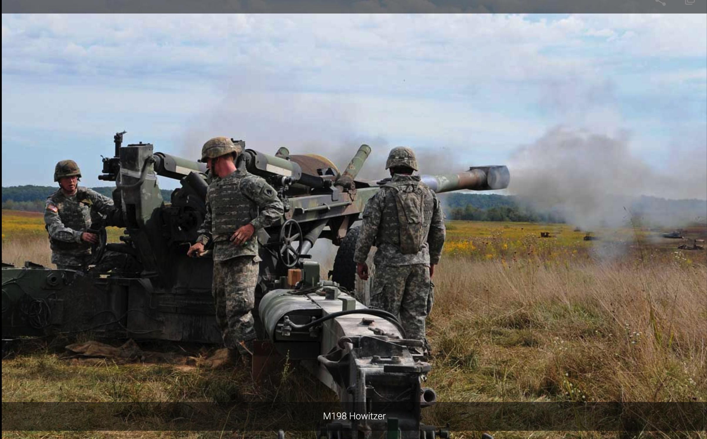 The king of the field, the classic howitzer - M198 155mm howitzer - iMedia