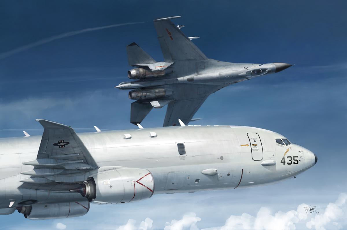 Chinese pilots are bold and skilled, and the J-11 is three meters close ...