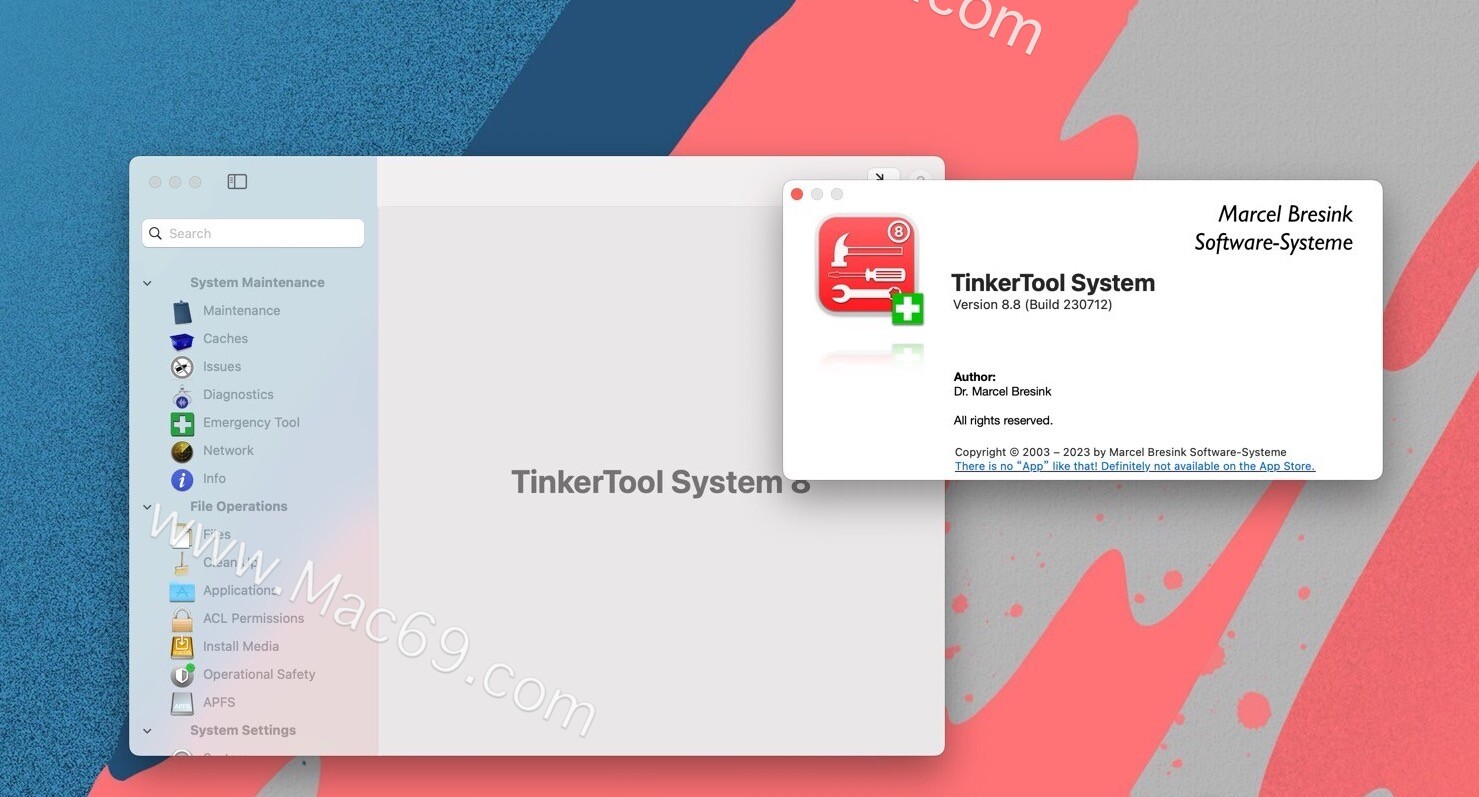 System setting maintenance tool: TinkerTool System for mac - iNEWS