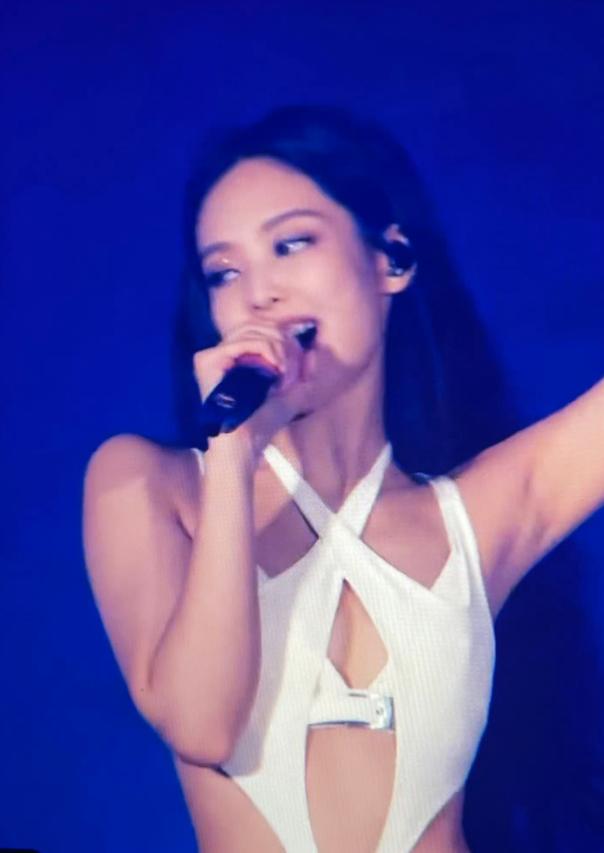 Jennies Wet Hair Shows Off Her Pretty Waist And Crisp Chest Which Is