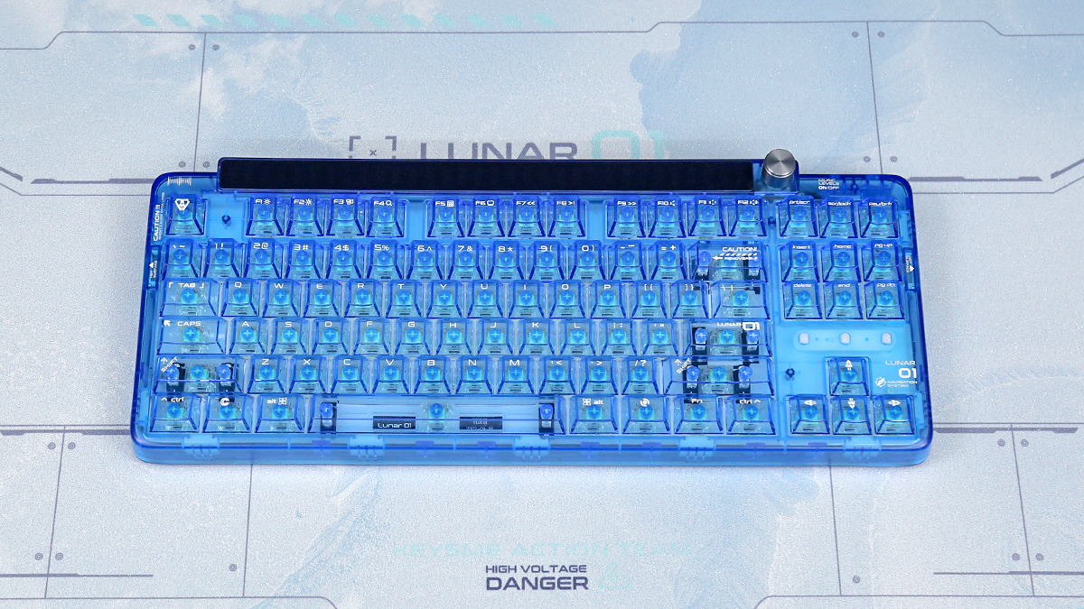 KeysMe Lunar 01 three-mode wireless mechanical keyboard review: cool ...