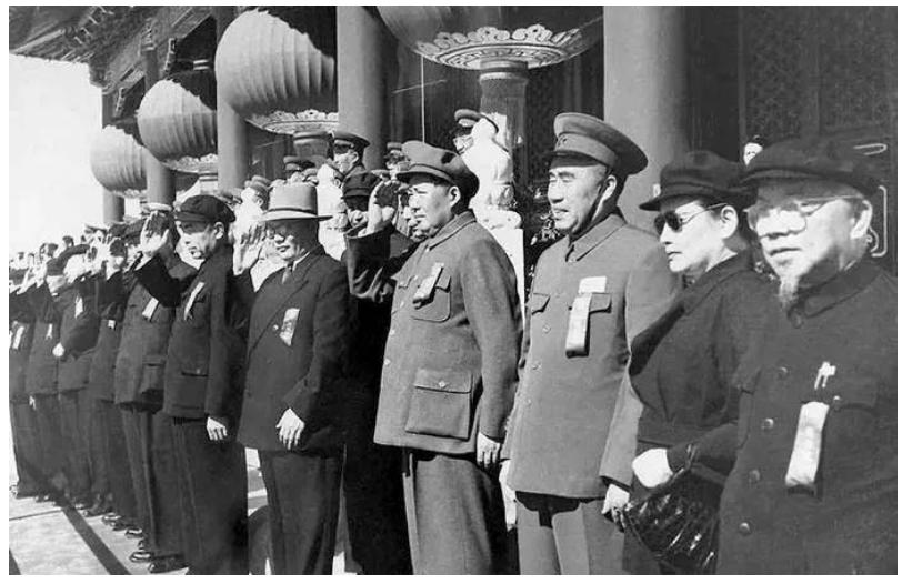 Old photos: On October 1, 1949, why were there only five marshals on ...