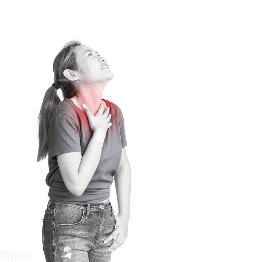 Acid reflux heartburn, foreign body sensation in the throat, difficulty ...