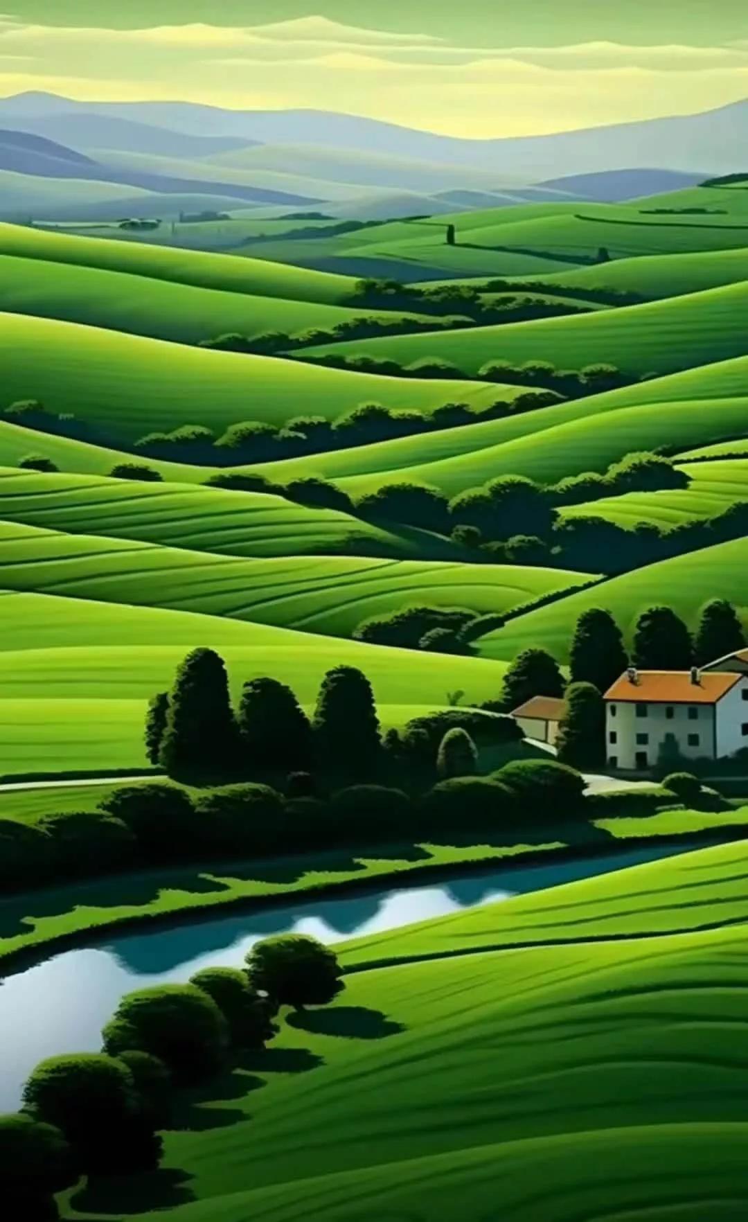 Quiet and romantic water ripples, the soft autumn scenery is ...