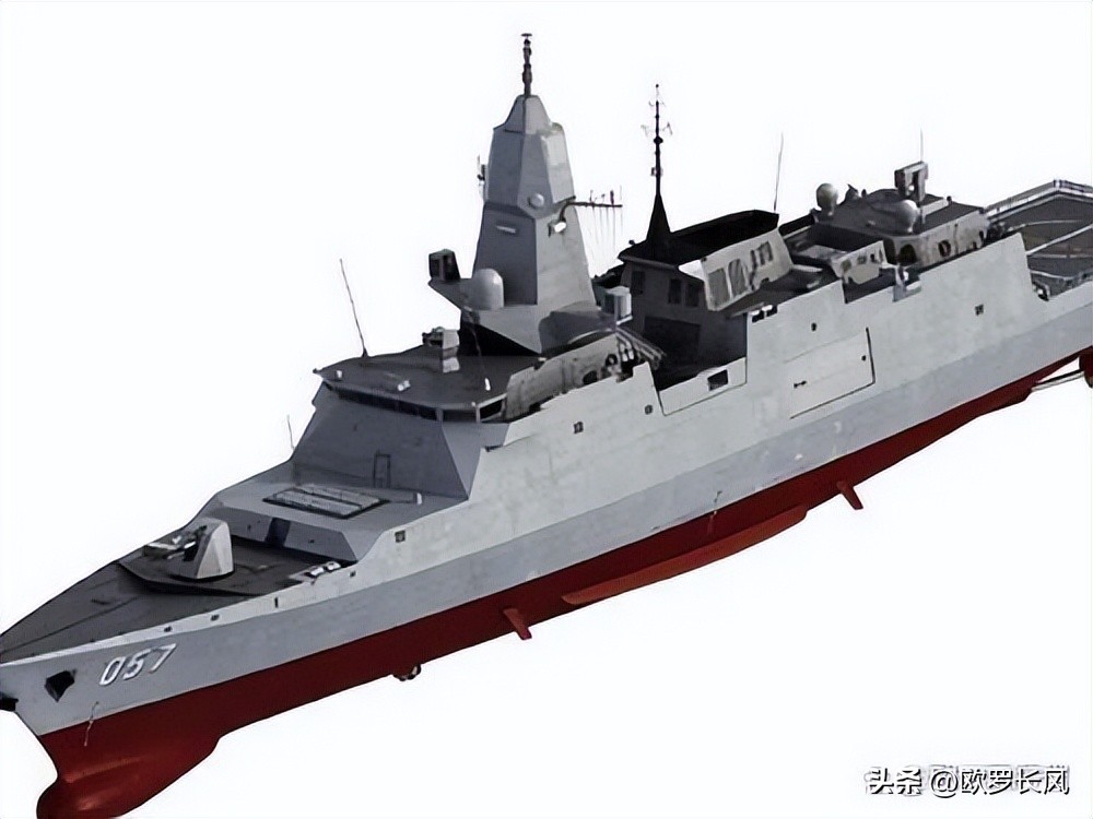China's Type 057 large stealth destroyer, to dream of appearance - iMedia