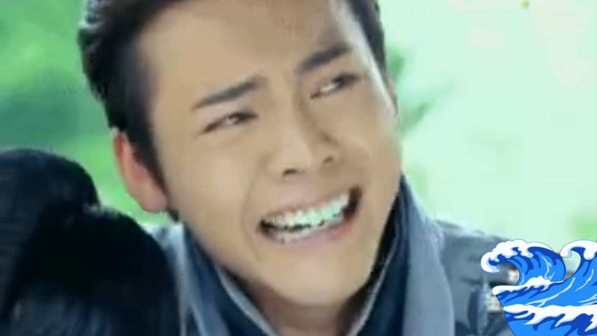 I watched the crying scene that I wanted to laugh at: each one cried ...