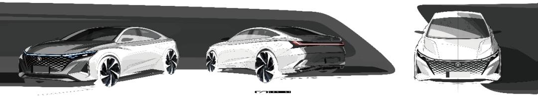 Full of sense of technology, Changan Ruicheng PLUS design sketch is ...