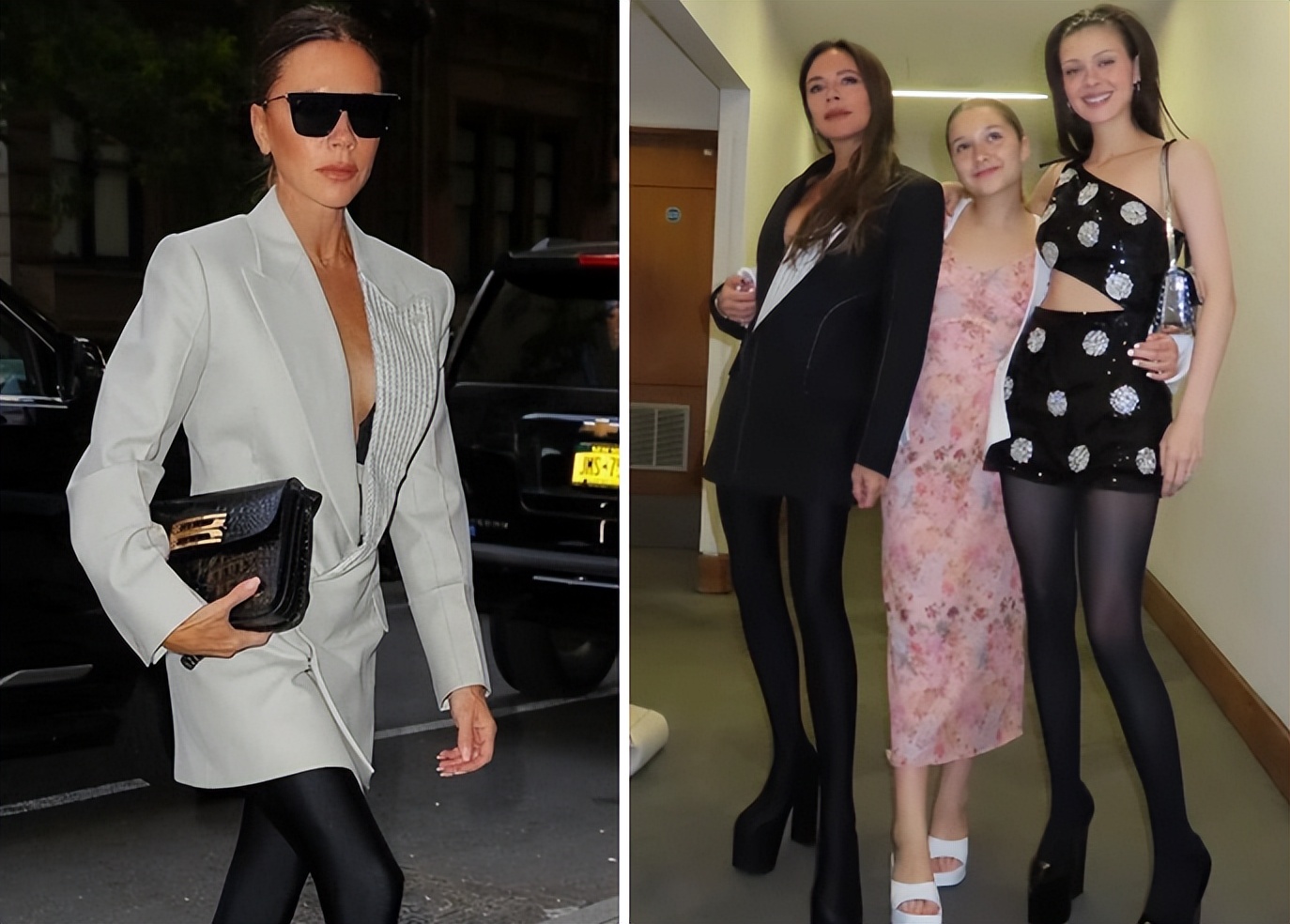 A recent photo of the 49-year-old Mrs. Beckham shows off her chopstick ...