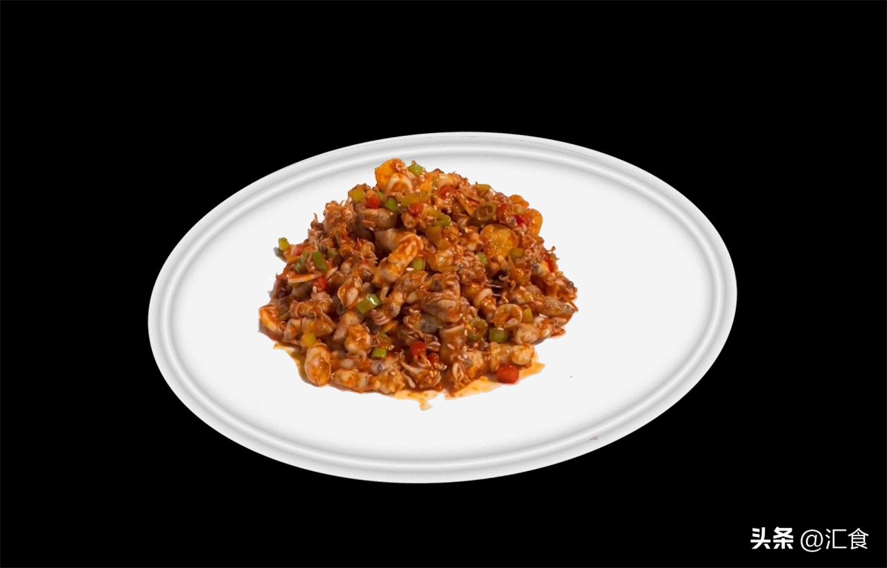 Fried plum bean box, small sea hare mixed with spicy soy sauce, hot and ...