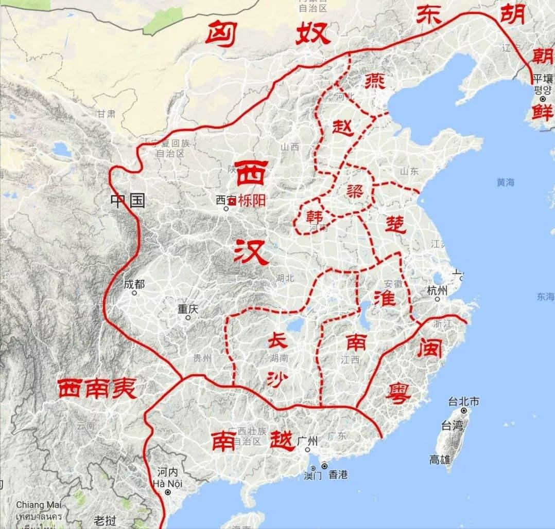 Inventory the location of the capitals of China's past dynasties, in ...