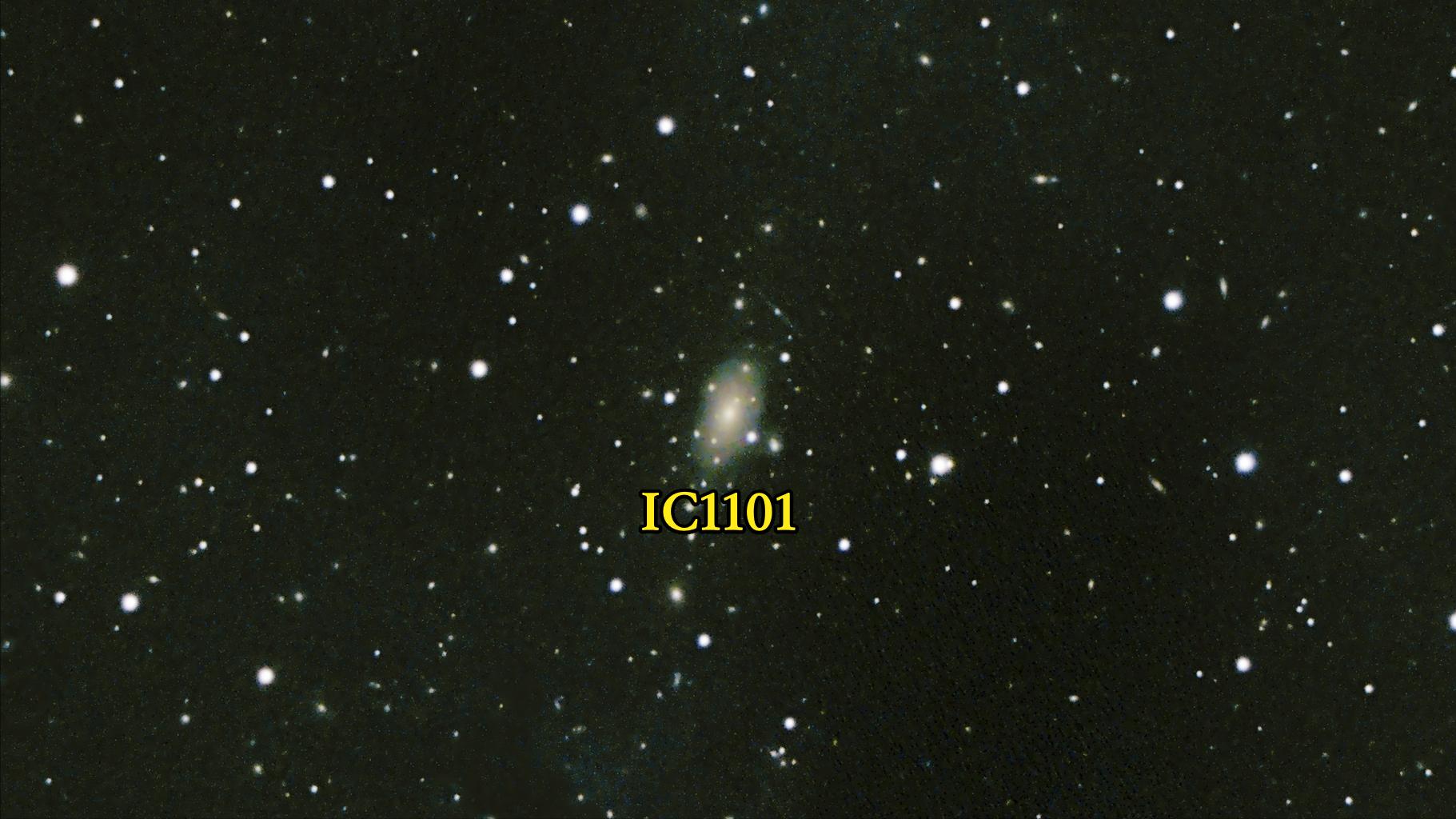 The largest known galaxy, IC 1101, is 900 times larger than the Milky Way and contains 1 million ...