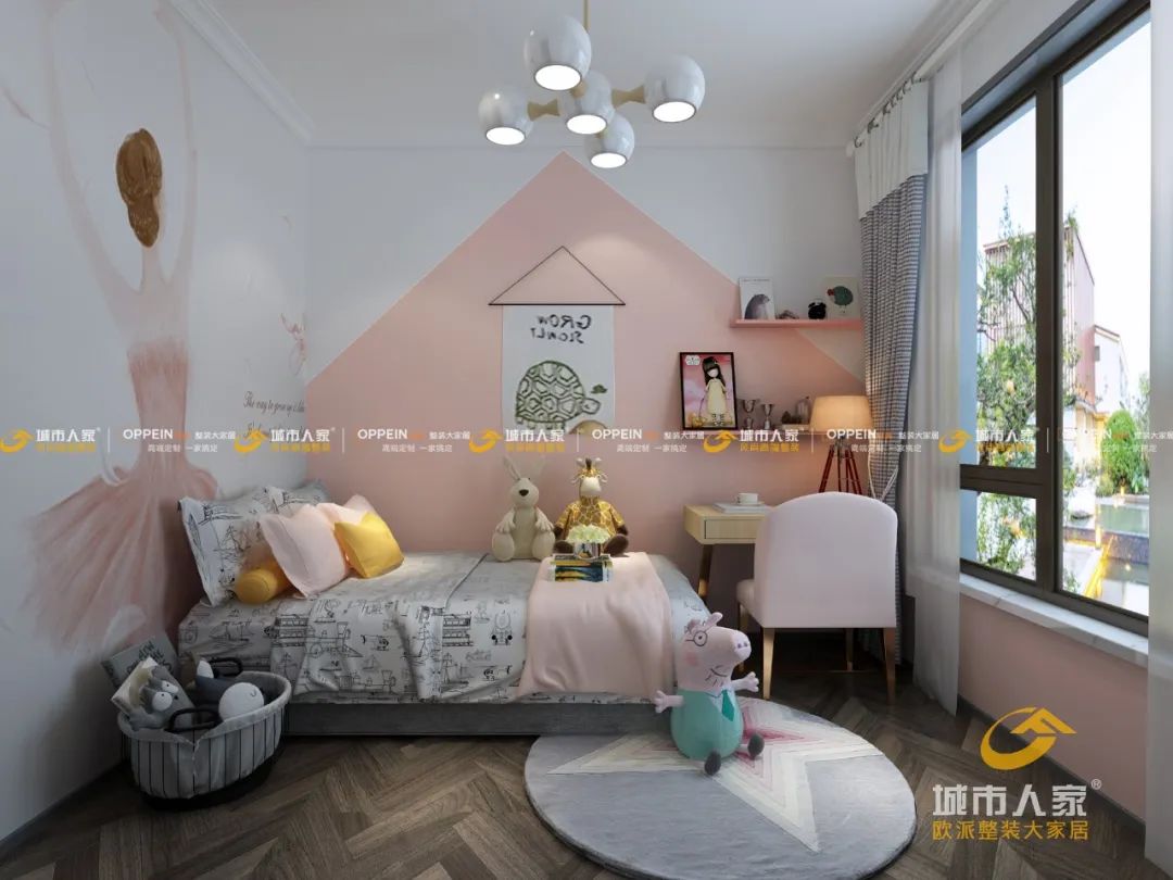 "Kunlun Royal 117㎡" is a modern light luxury style, elegant and ...