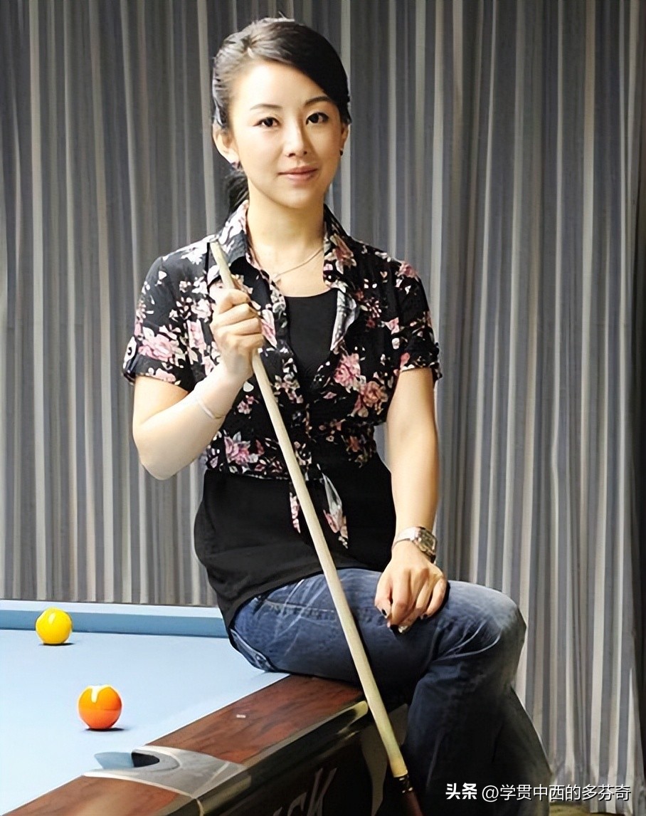 The 41-year-old "Queen of Nine Balls" Pan Xiaoting has a new ...