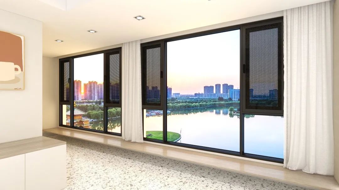 When I change rooms, I will also install window screens like this ...