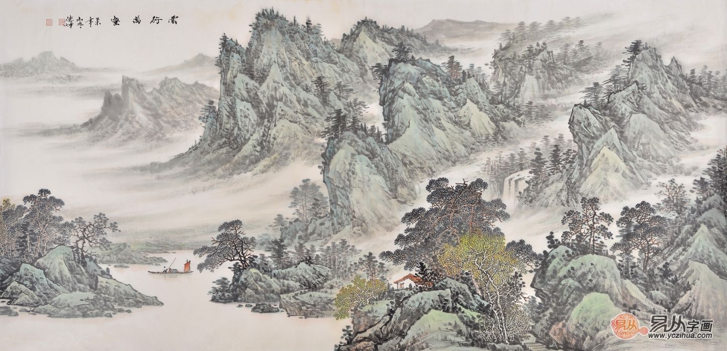 "Chinese Landscape Painting"Mr. Lin Dekun's new work is Chinese ...