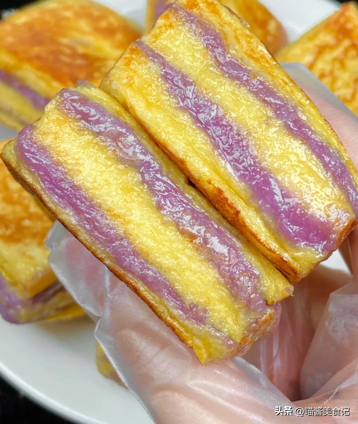 Purple Potato Toast with Taro Mash - iNEWS