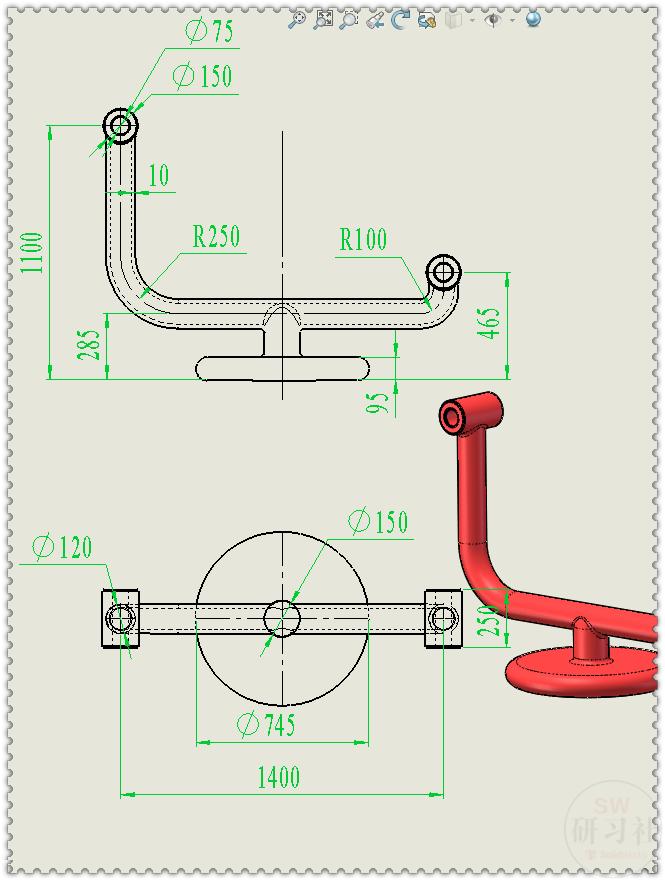 Treadmill fitness machine made with SolidWorks - iNEWS