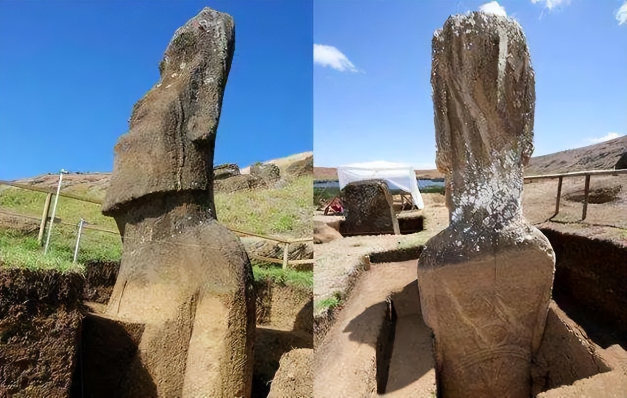 There are a large number of thousand-year-old giant statues on Easter ...