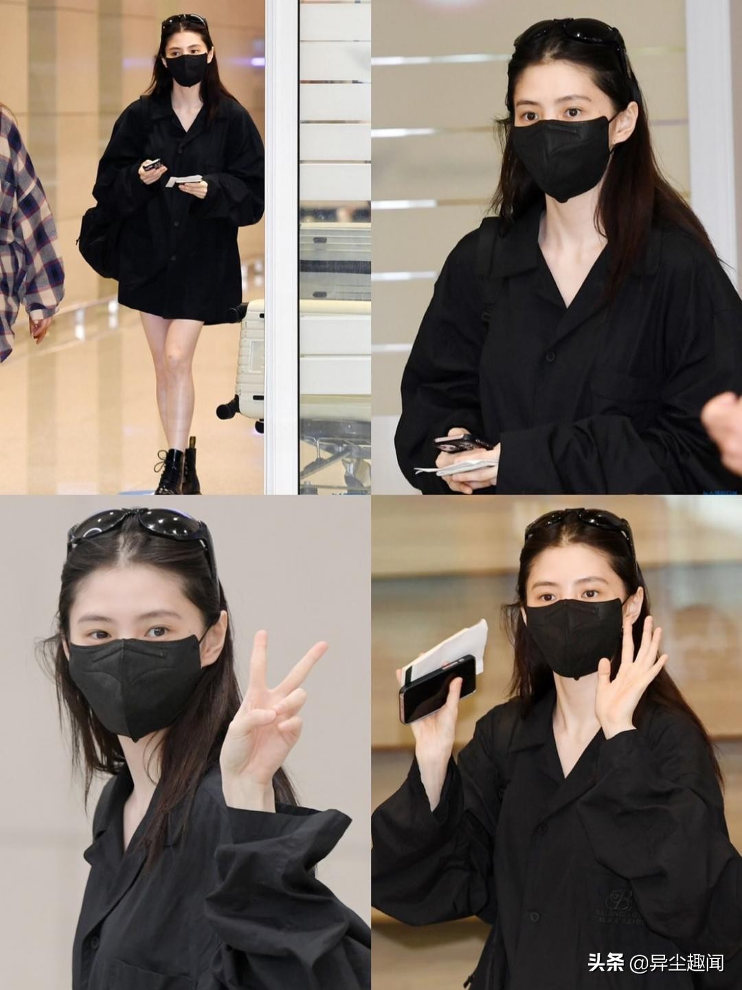 Han So Hee shows off her beautiful legs on a plane!With fans in the ...