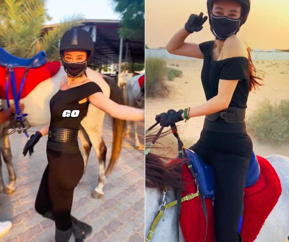 35-year-old famous actress posted a video of horseback riding!The ...
