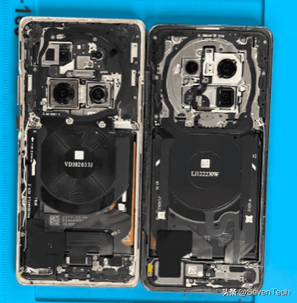 Huawei Mate50 series dismantling: motherboard reserves space for 5G RF ...