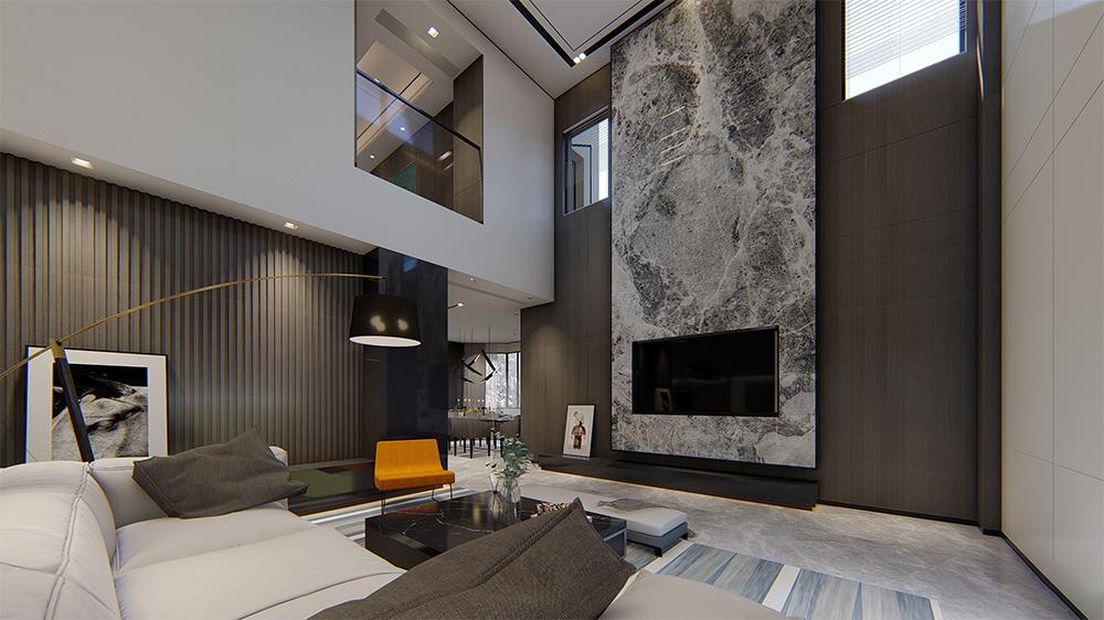 Modern guest restaurant, exploring the poetic flavor of natural villas ...