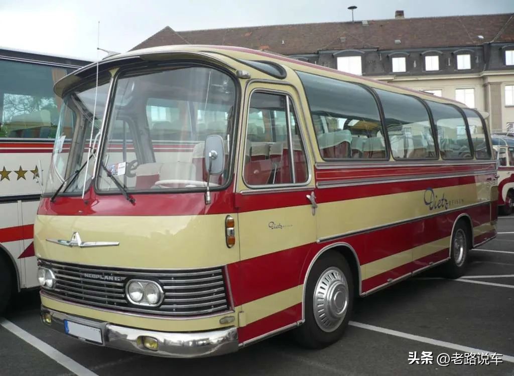 German coach bus Neoplan ND 6 with "tail" version with trailer - iNEWS