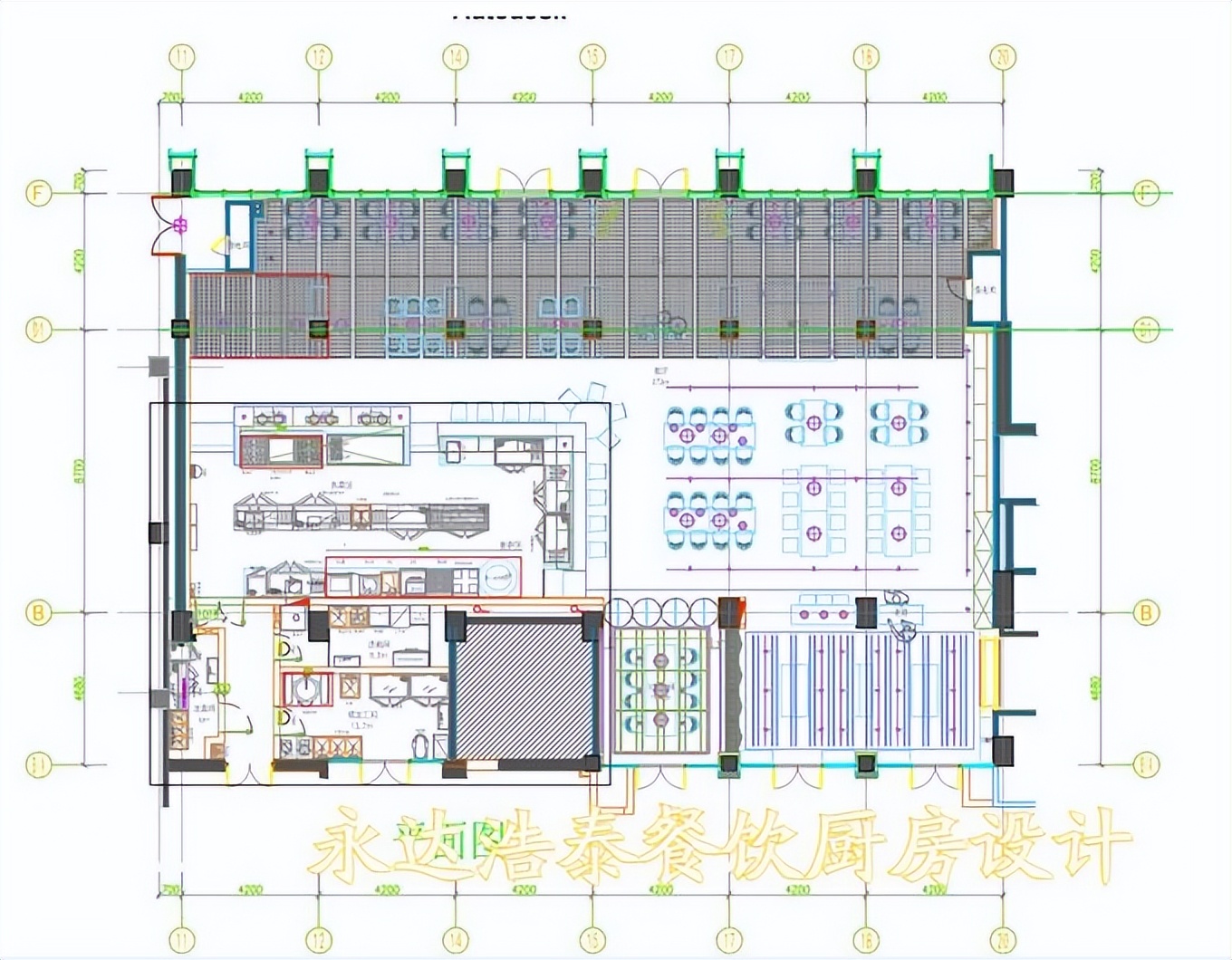 Beijing restaurant kitchen design, hotel kitchen design, large canteen ...