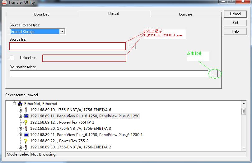 AB touch screen upload and program conversion steps - iMedia