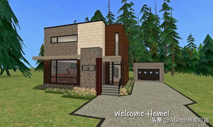 The Sims 2. 3rd Party Custom Blueprints x 1 (NO.CC + CCs) Modern ...