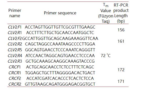 Analysis of Budome Gene CLV2 and Ovary Generation Gene (CRC) from Multi ...