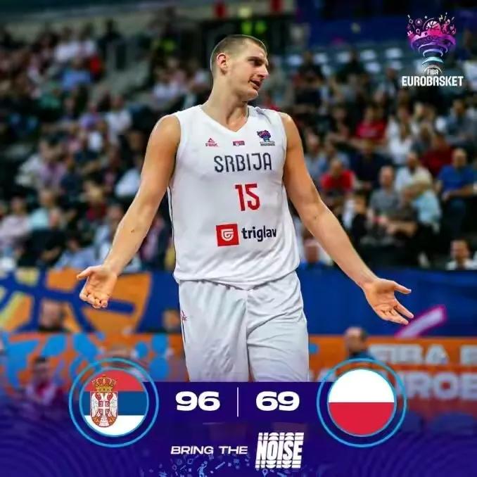 Jokic led Serbia to the top of the group and entered the round of 16 ...