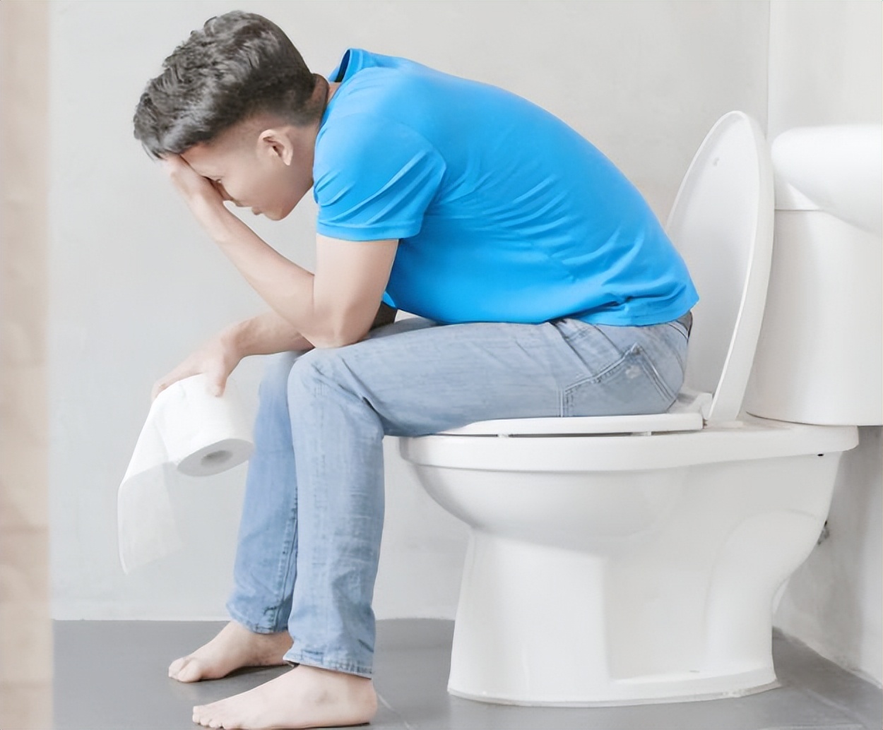 What does it mean when the stool is "hard at the front and soft and ...