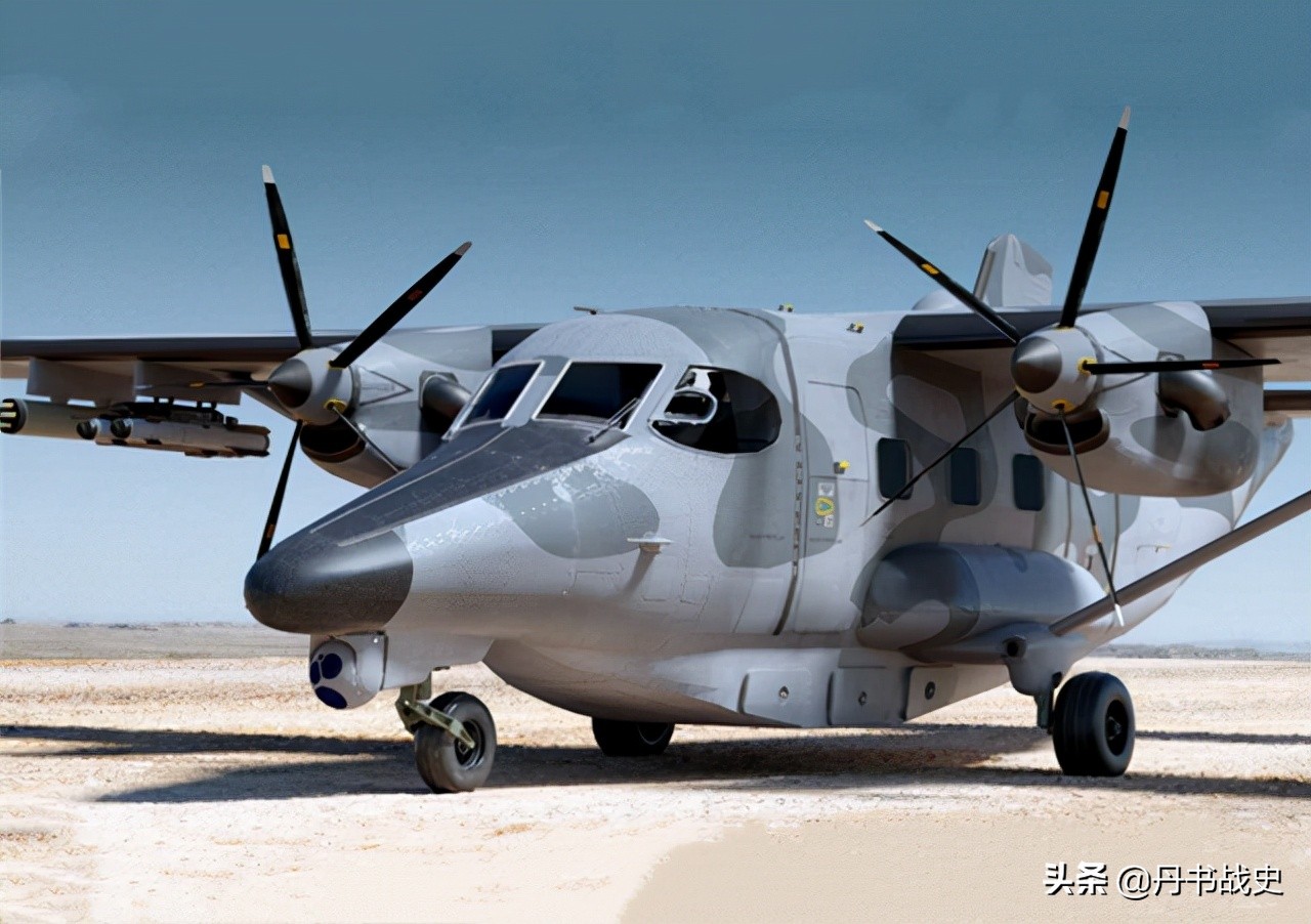 The transport aircraft was transformed into an attack aircraft, the ...