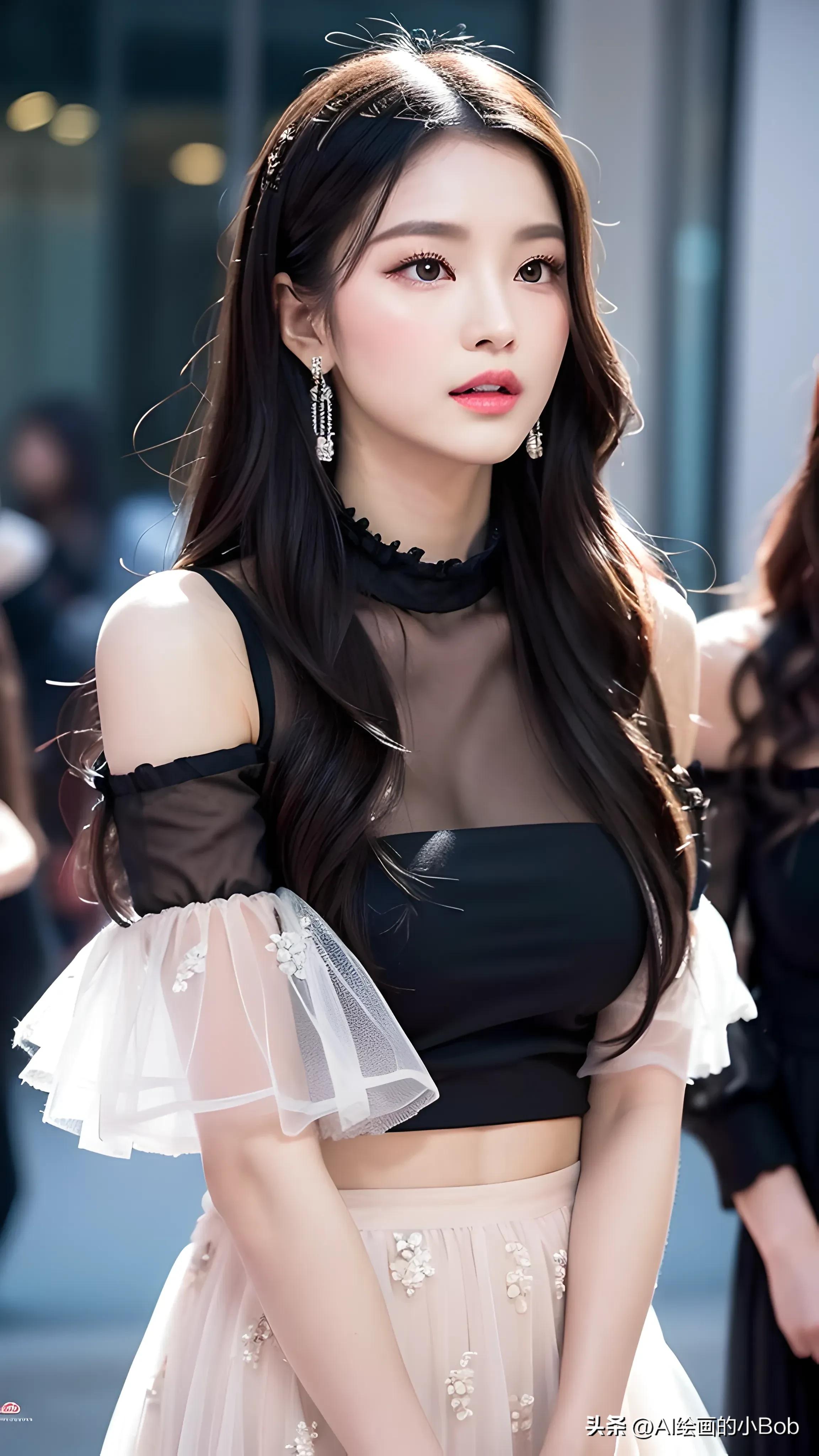 "Gauze Design" by a fashion designer in AI painting, beautiful women in ...