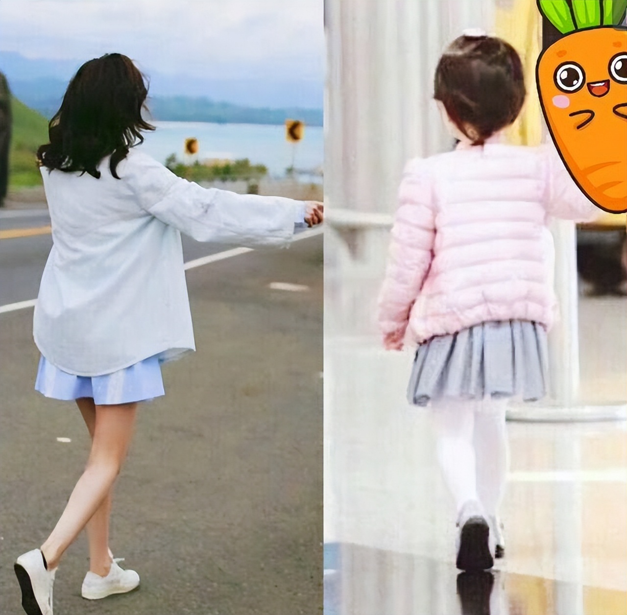 Yang Mi went to Hong Kong to accompany Xiao Nuomi to celebrate her ...