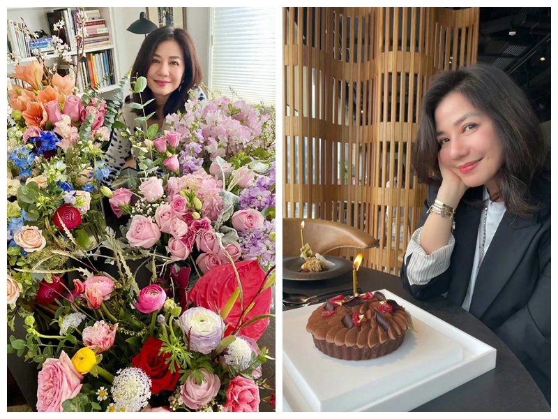 62-year-old Zhong Chuhong took photos of her birthday, her skin was ...