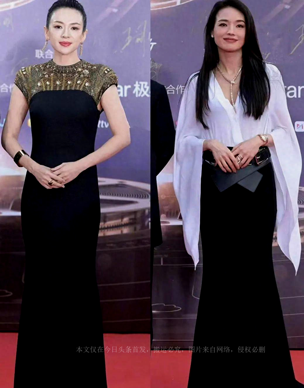When Chen Duling and Zhou Ye attended the red carpet one after another ...