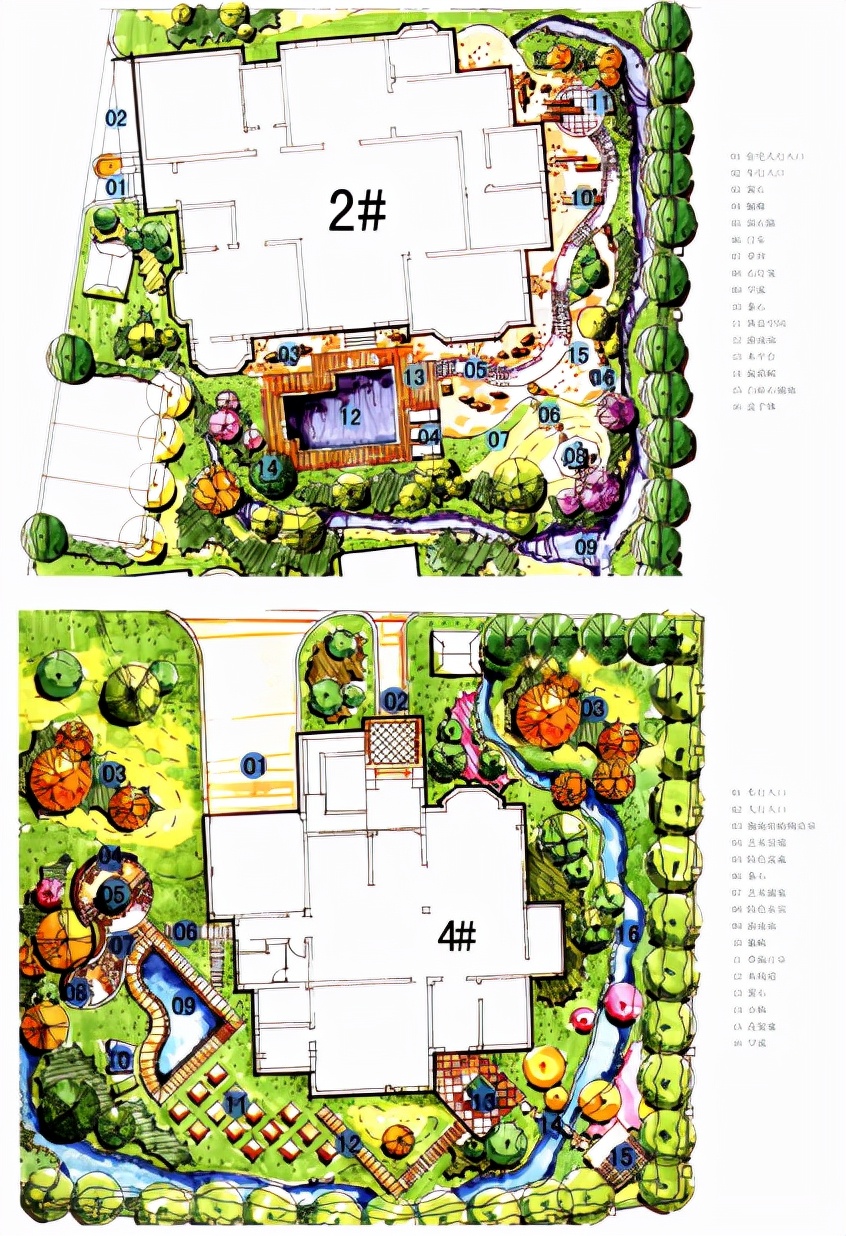 Landscape detail design integration (hand-drawn, structure, node) - iNEWS