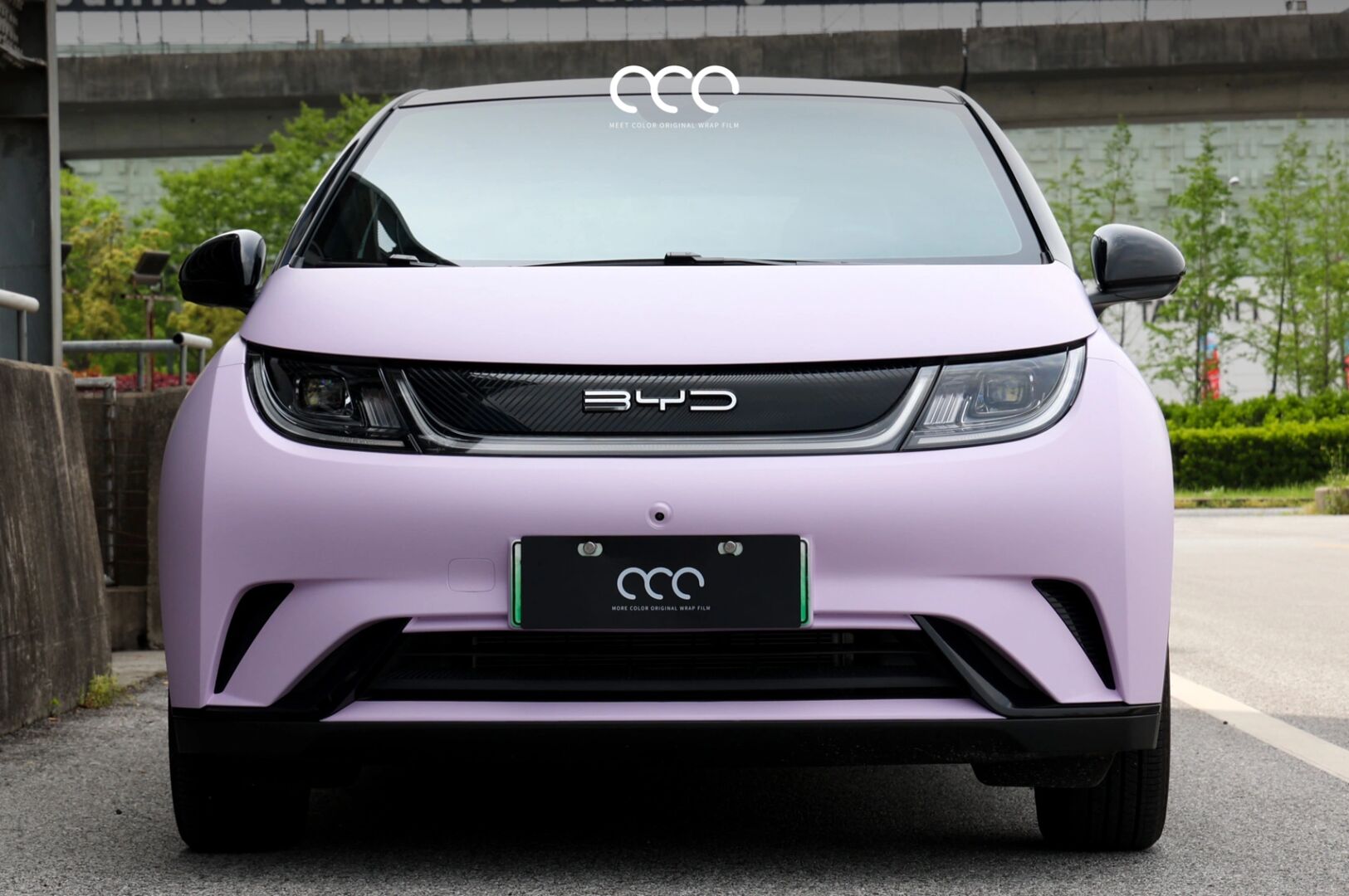 BYD Dolphin diffuse color change film is light taro purple, sweet ...