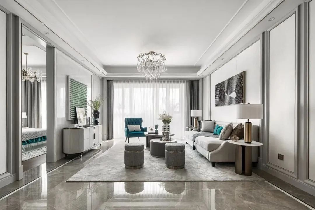 The 160-square-meter Nordic four-bedroom new house is completed, I fell ...