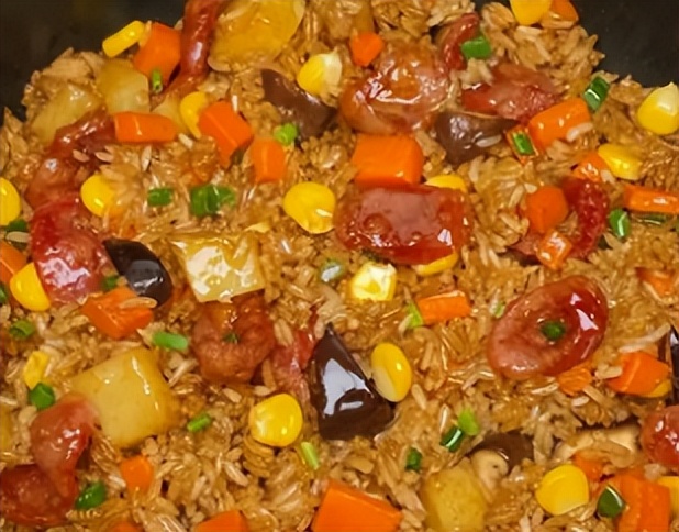 Lazy version of stewed rice with potatoes and sausages, this one is ...