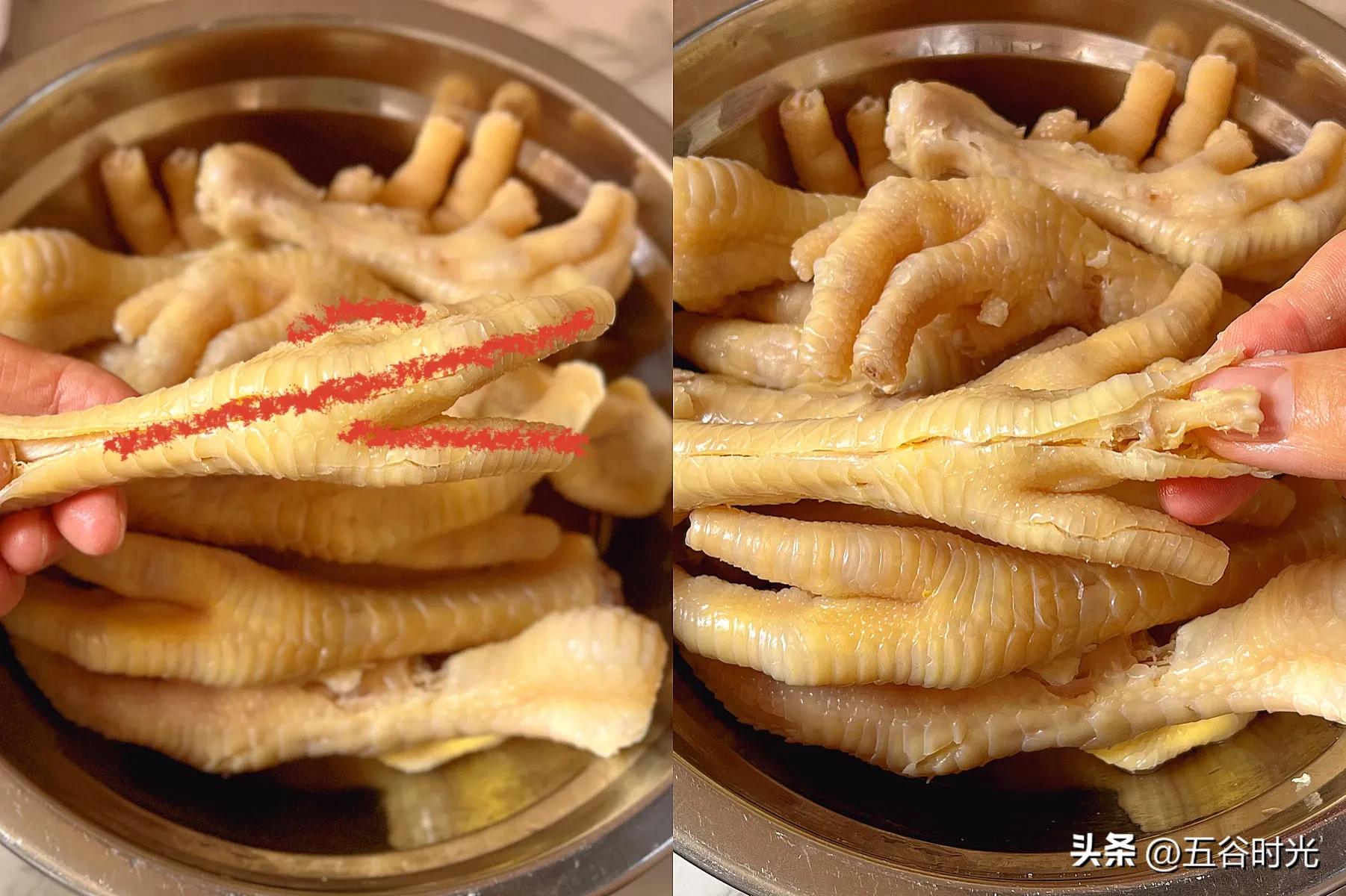 Delicious hot and sour boneless chicken feet, crispy and crispy, really ...